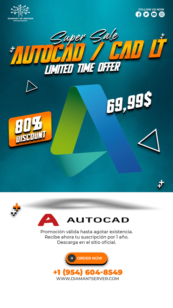 Suscripcion Autodesk Autocad 1 App 1 año / Todas las apps 1 año ...