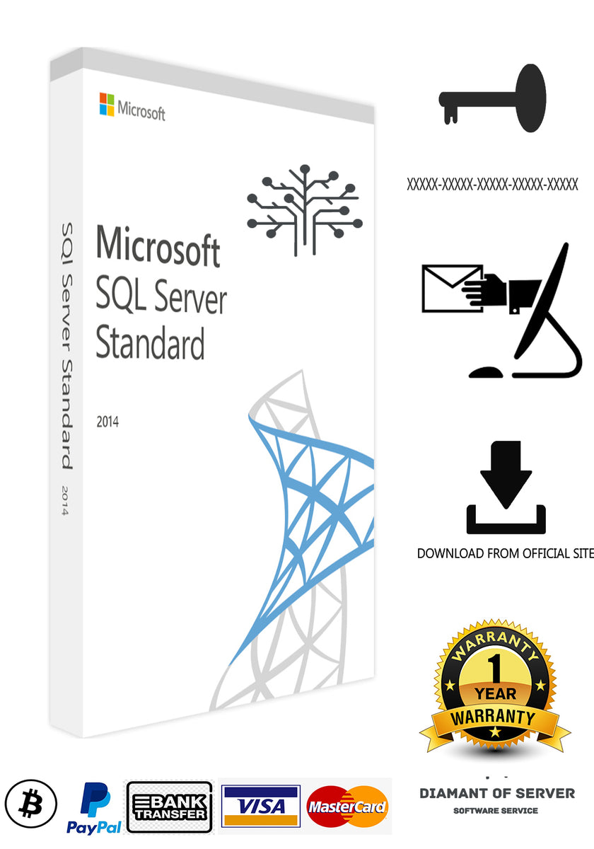 SQL Server 2014 Standard Genuine Key Permanente RETAIL-OEM – Diamant ...