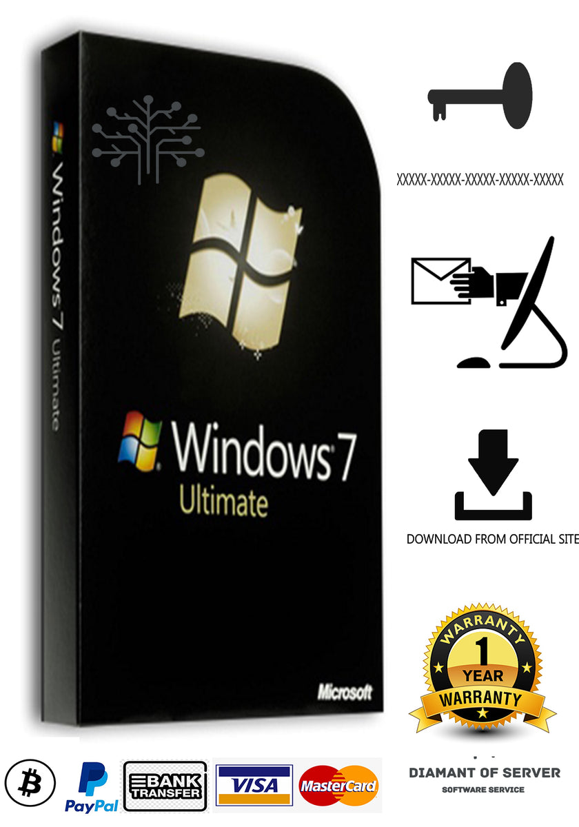 Windows 7 Ultimate Genuine Key Licencia Permanente RETAIL-OEM – Diamant ...